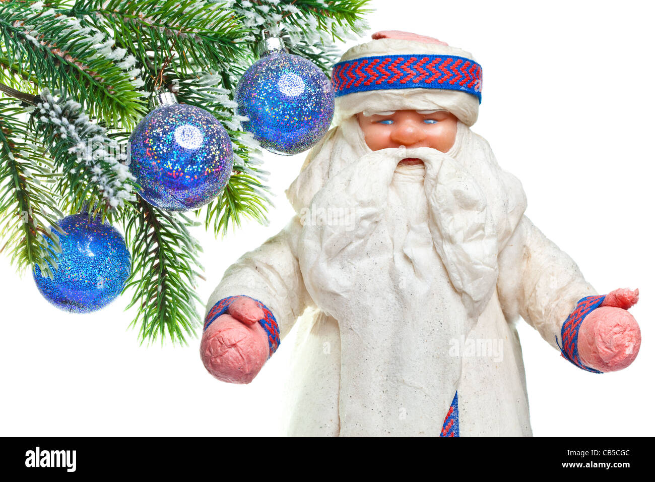 Father Frost (Santa Claus) and the toy house Stock Photo - Alamy