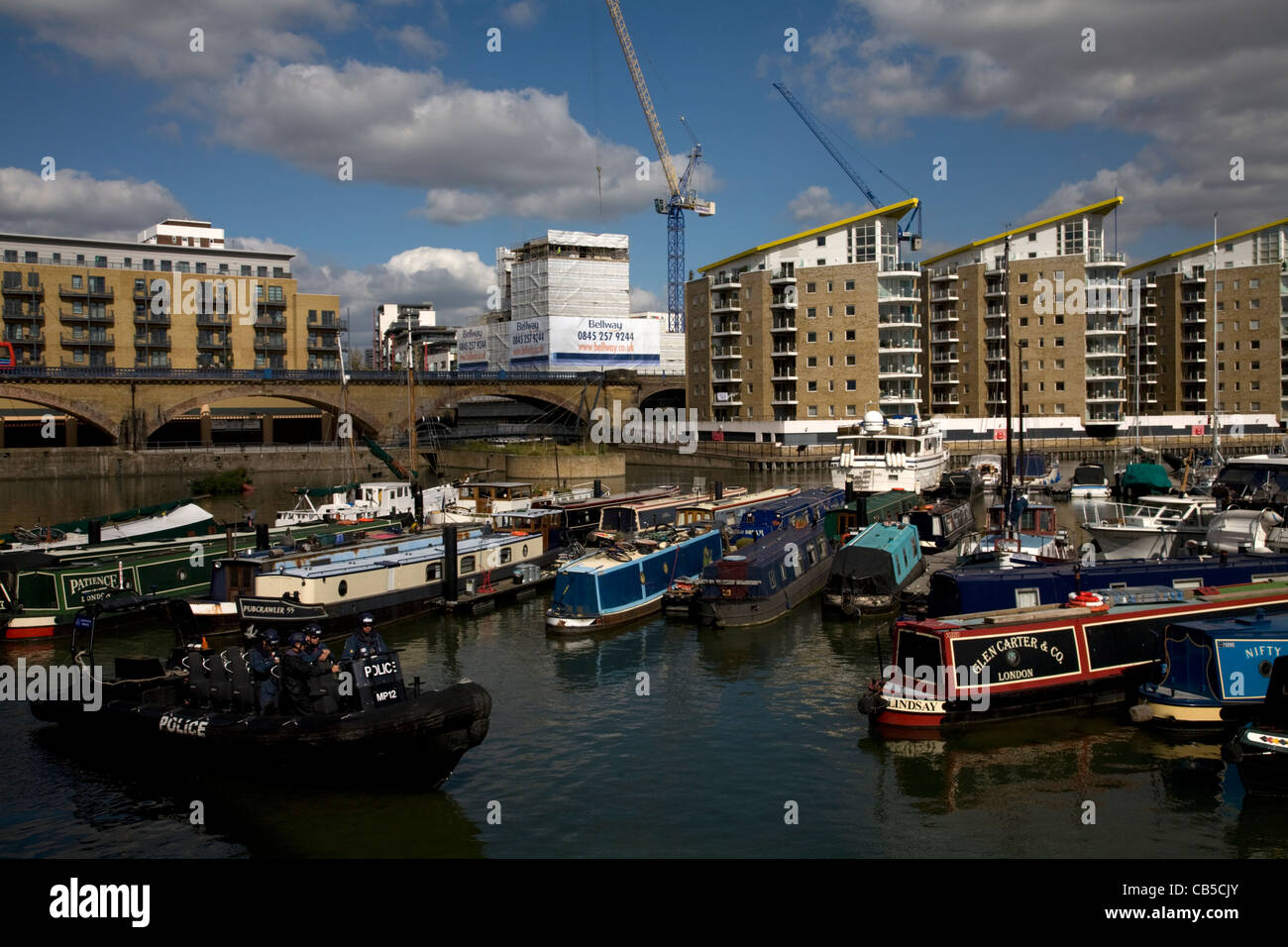 limehouse basin tower hamlets london england Stock Photo - Alamy