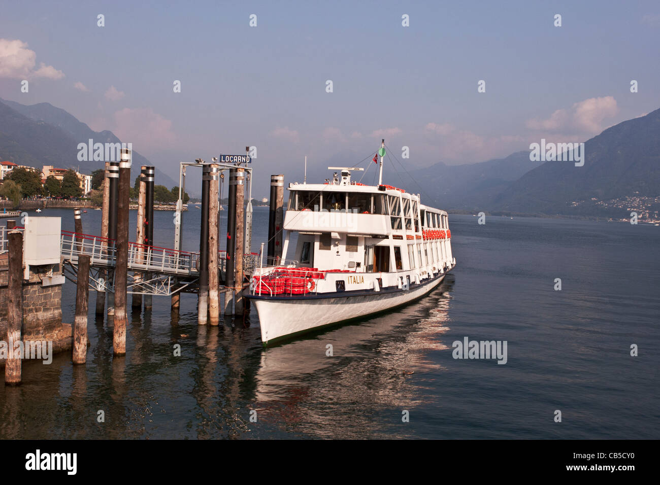 Ferry Italia in Locarno, Switzerland Stock Photo - Alamy