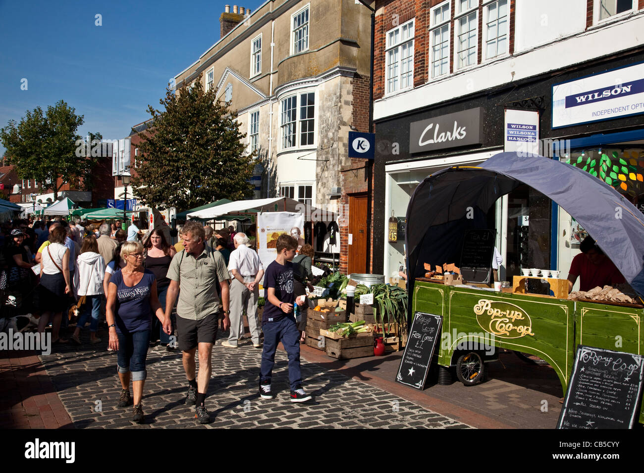Shoppers the High Street, Lewes, Sussex, England Stock Photo - Alamy