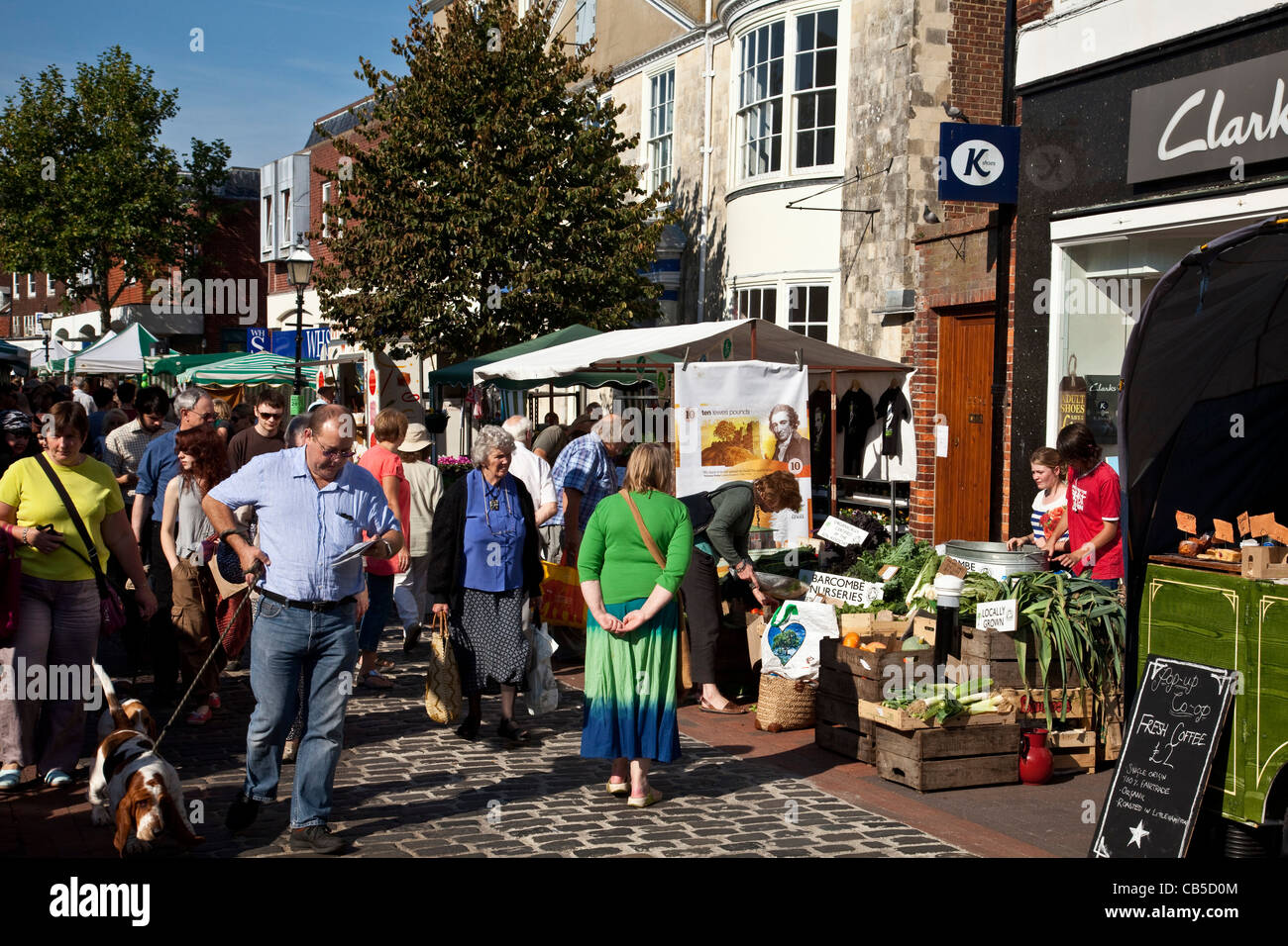 Shoppers the High Street, Lewes, Sussex, England Stock Photo - Alamy