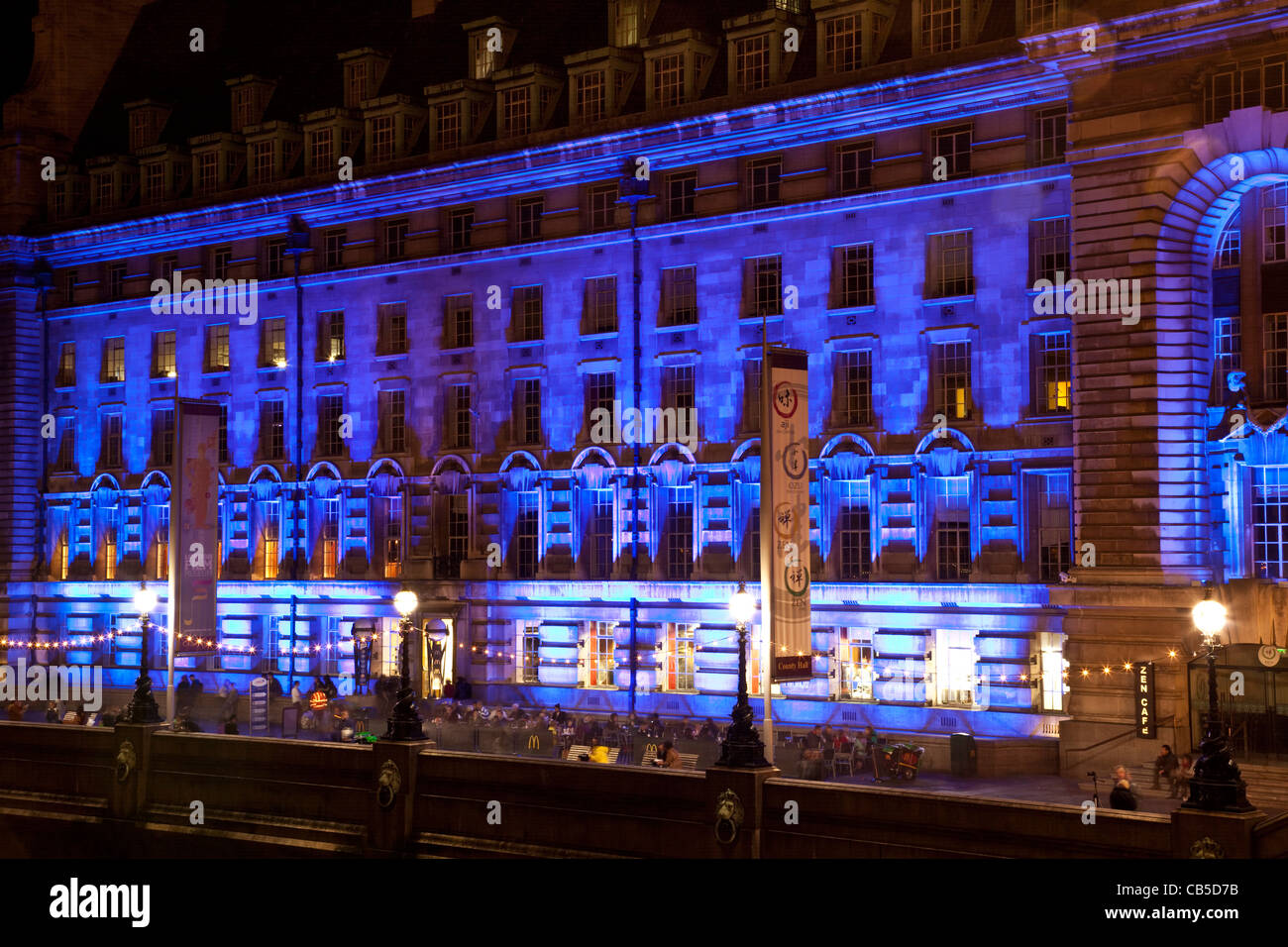 The South Bank at night, London, England Stock Photo - Alamy