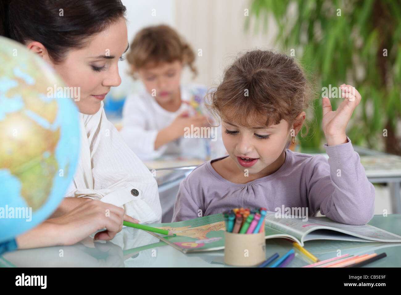 In the classroom Stock Photo - Alamy