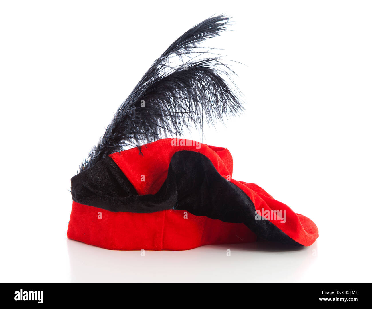 red with black hat of Zwarte Piet, typical Dutch event in december ...