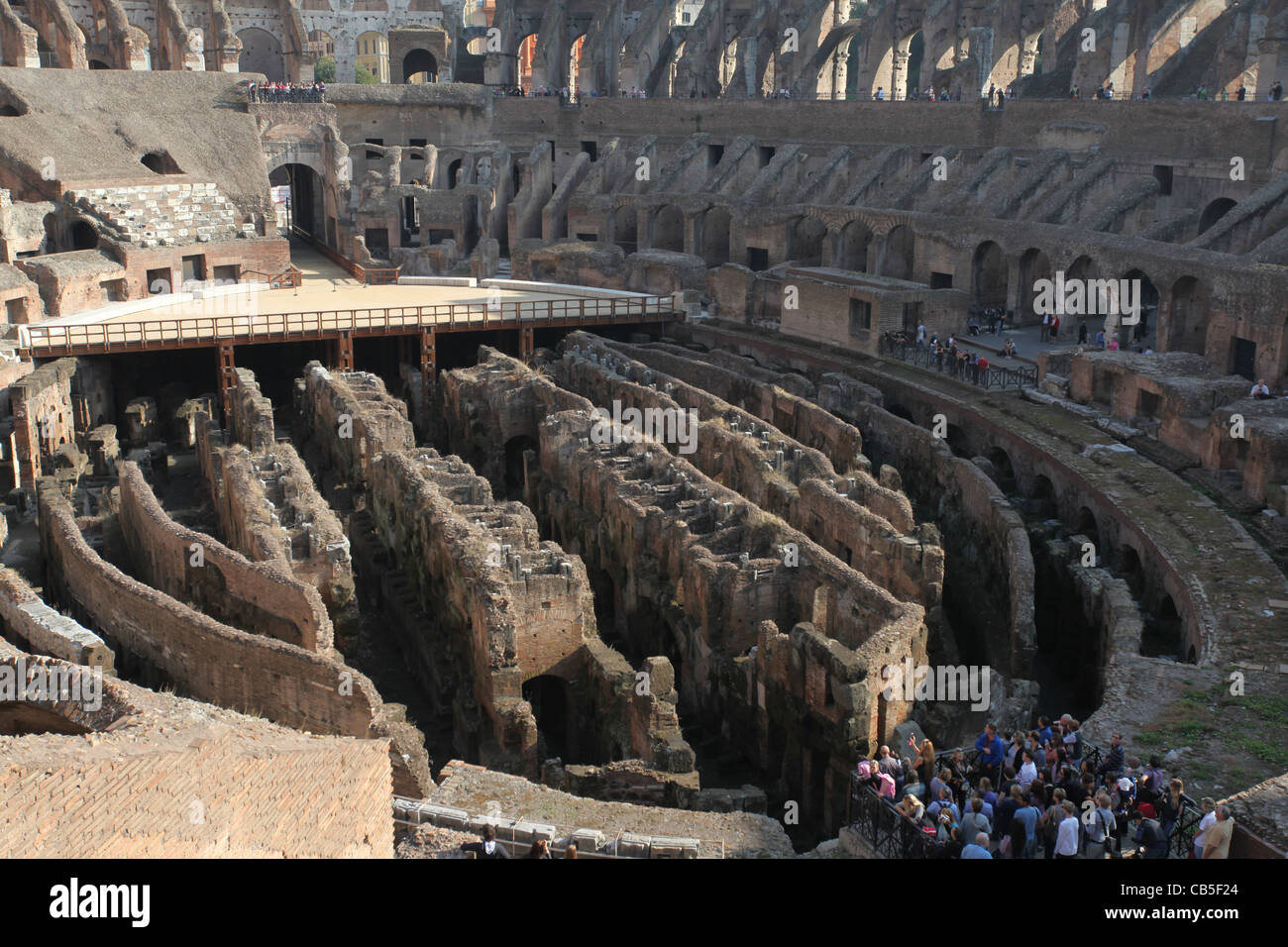 Inside the Colosseum of Rome Stock Photo - Alamy