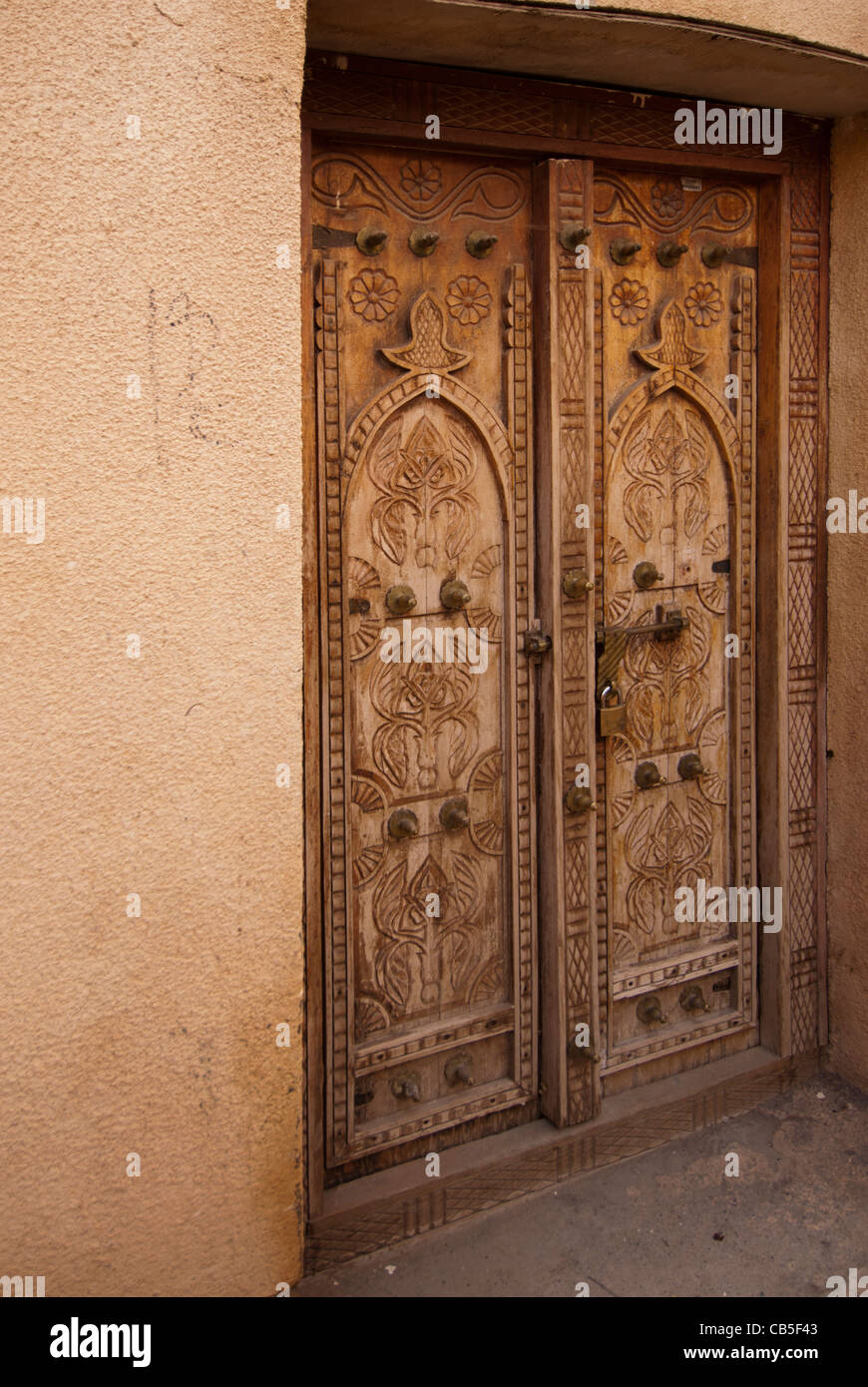 Decorative Door Oman Stock Photo - Alamy