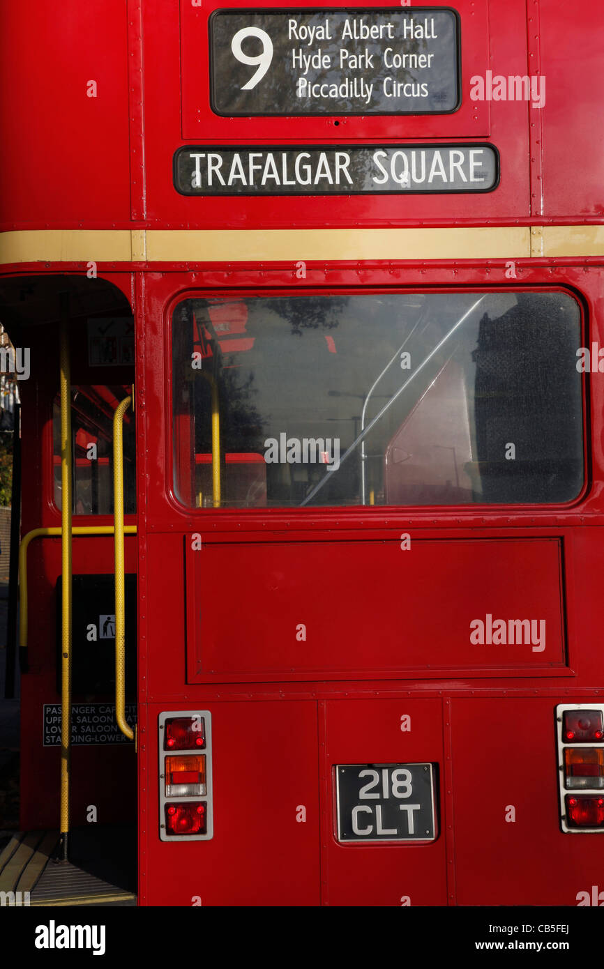 Traditional Routemaster double decker London bus still in operation. UK ...