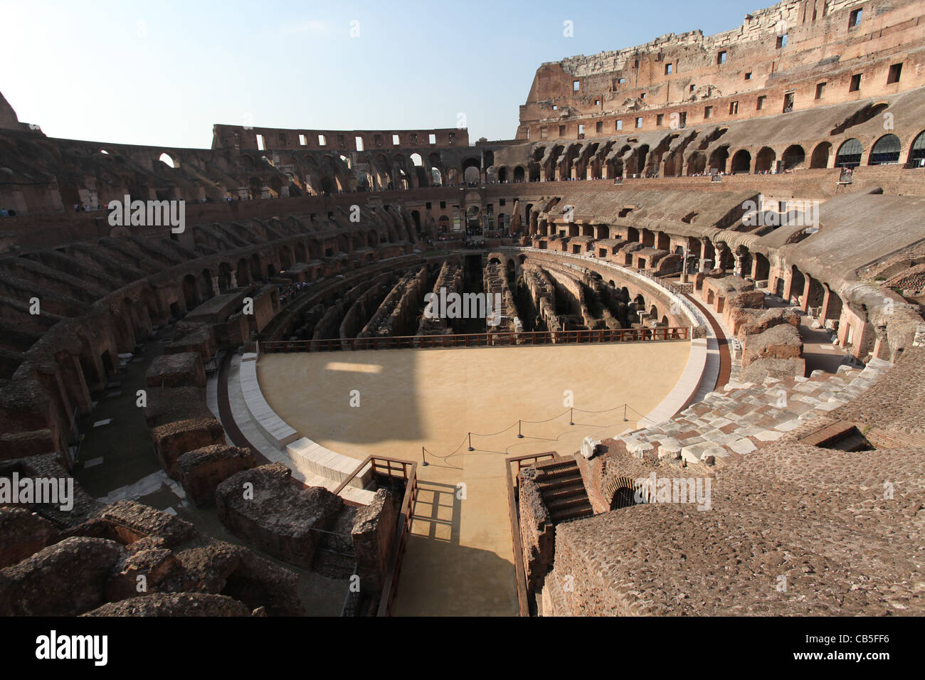 Colosseum with newly constructed Arena in Rome Stock Photo - Alamy