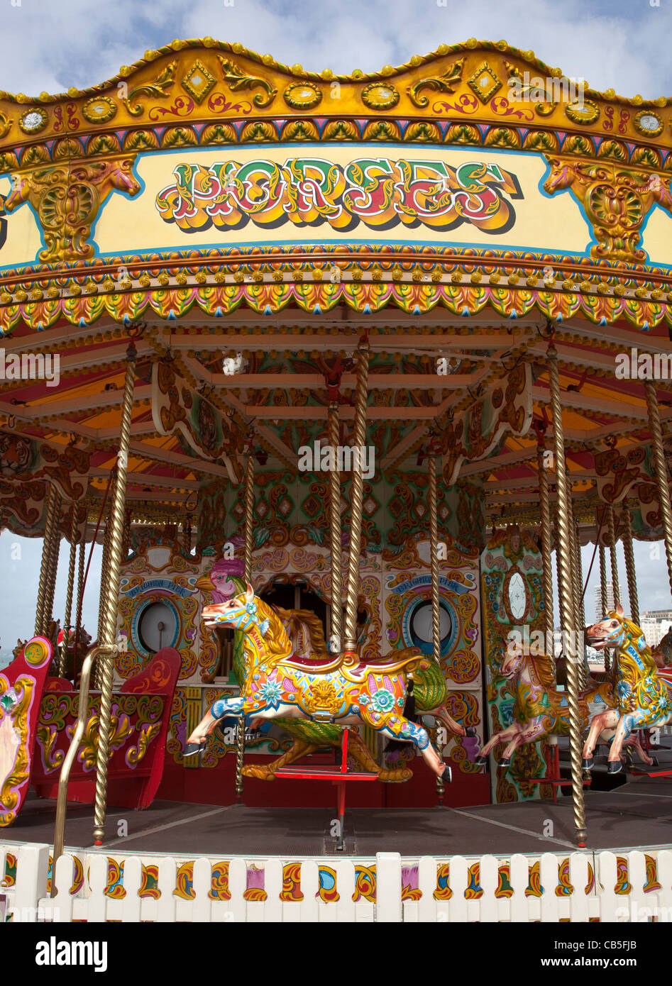 Brighton palace pier carousel hi-res stock photography and images - Alamy