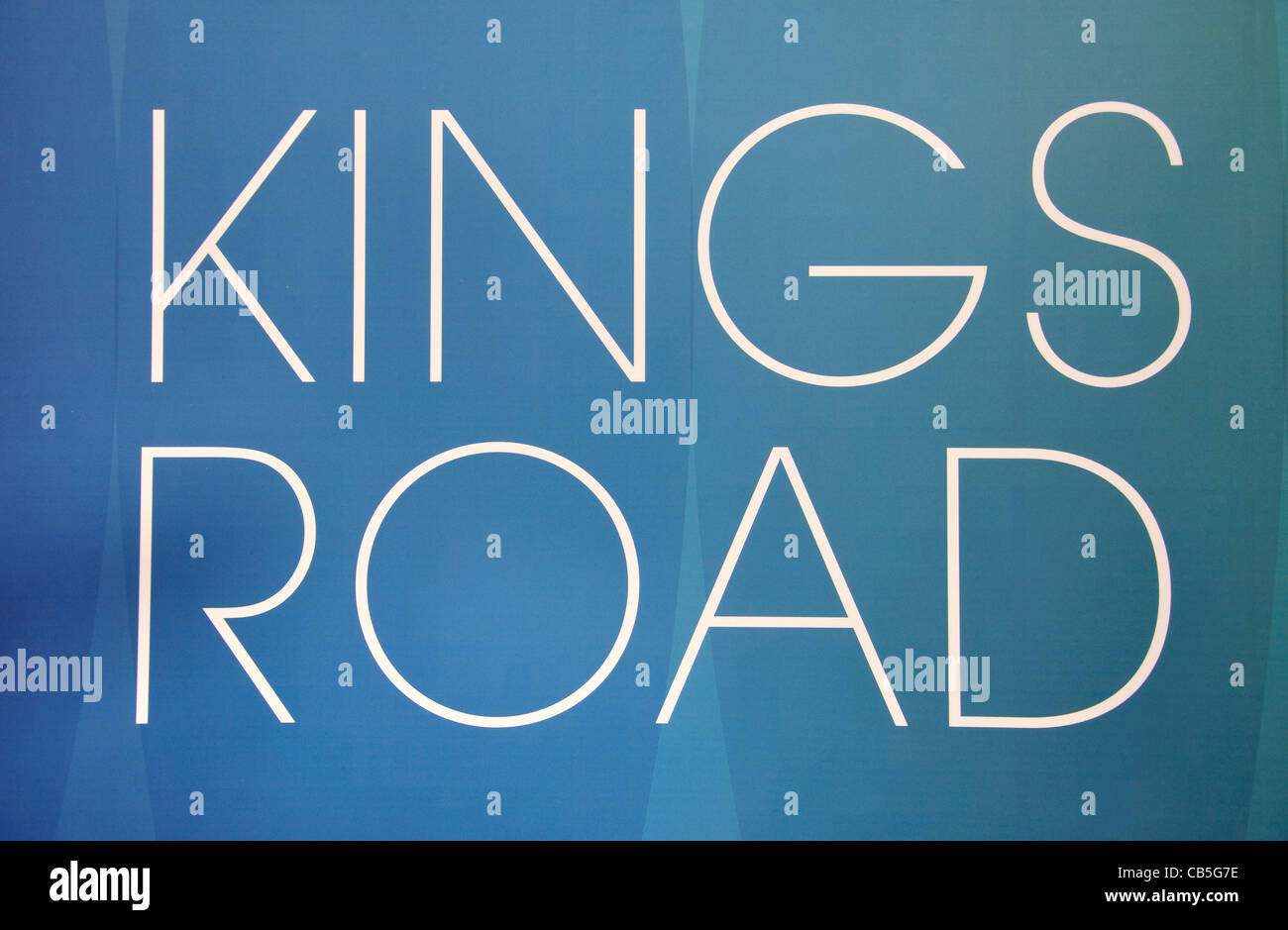 Store sign, Kings Road, Chelsea, Royal Borough of Kensington and ...