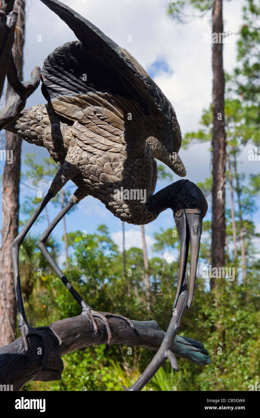 Stork sculpture entrance national audubon hi-res stock photography and ...