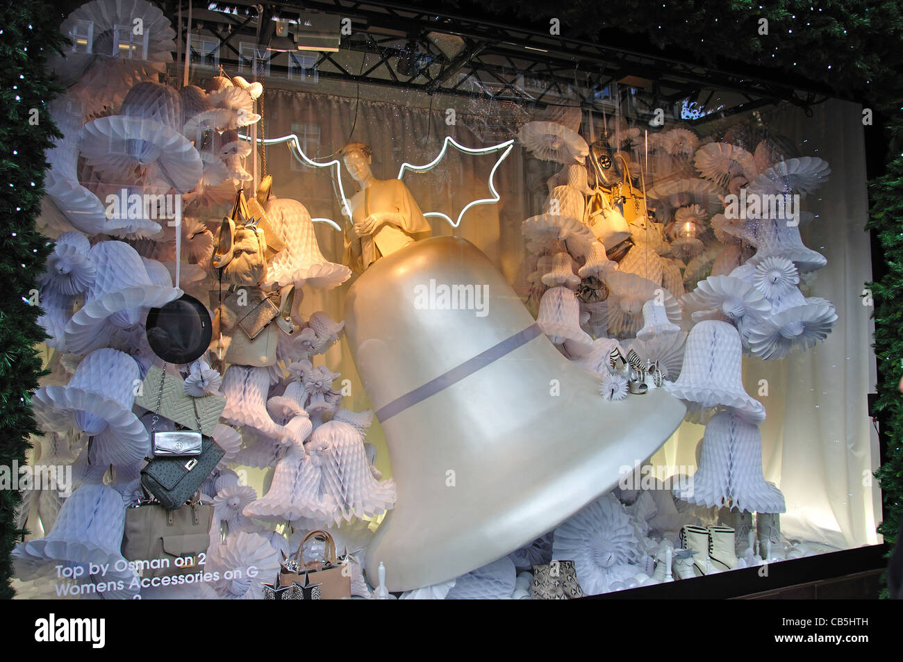 Selfridges department store window at Christmas, Oxford Street, City of ...