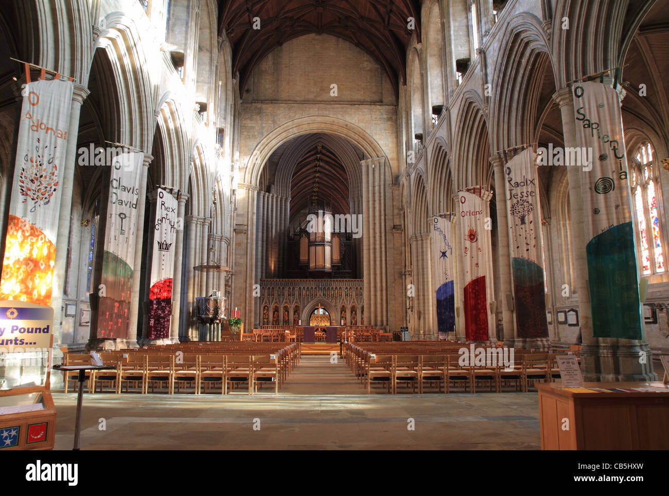 Ripon Cathedral inside Stock Photo - Alamy