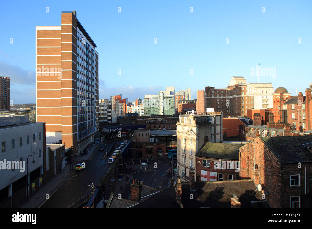 Leeds city skyline Stock Photo - Alamy
