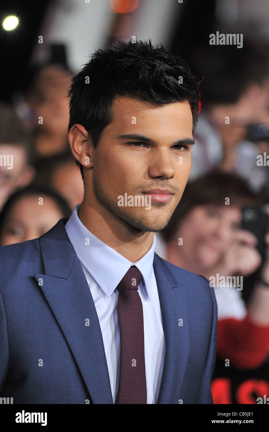 Taylor Lautner at the world premiere of his new movie "The Twilight ...