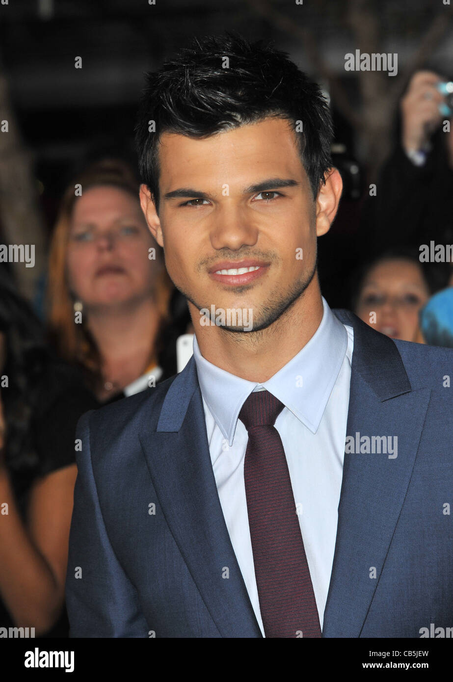 Taylor Lautner at the world premiere of his new movie "The Twilight ...