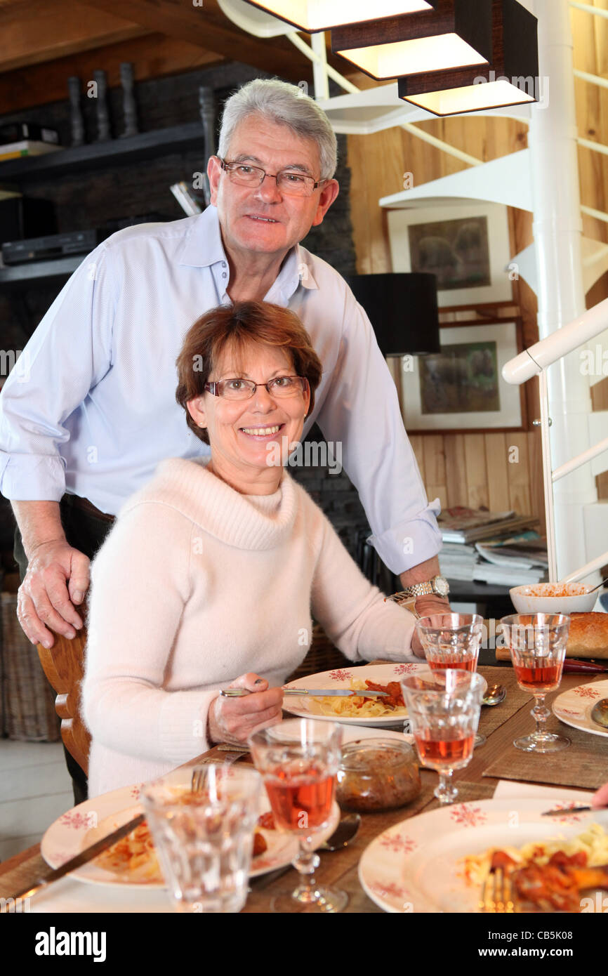 Happy family grandfather share hi-res stock photography and images - Alamy