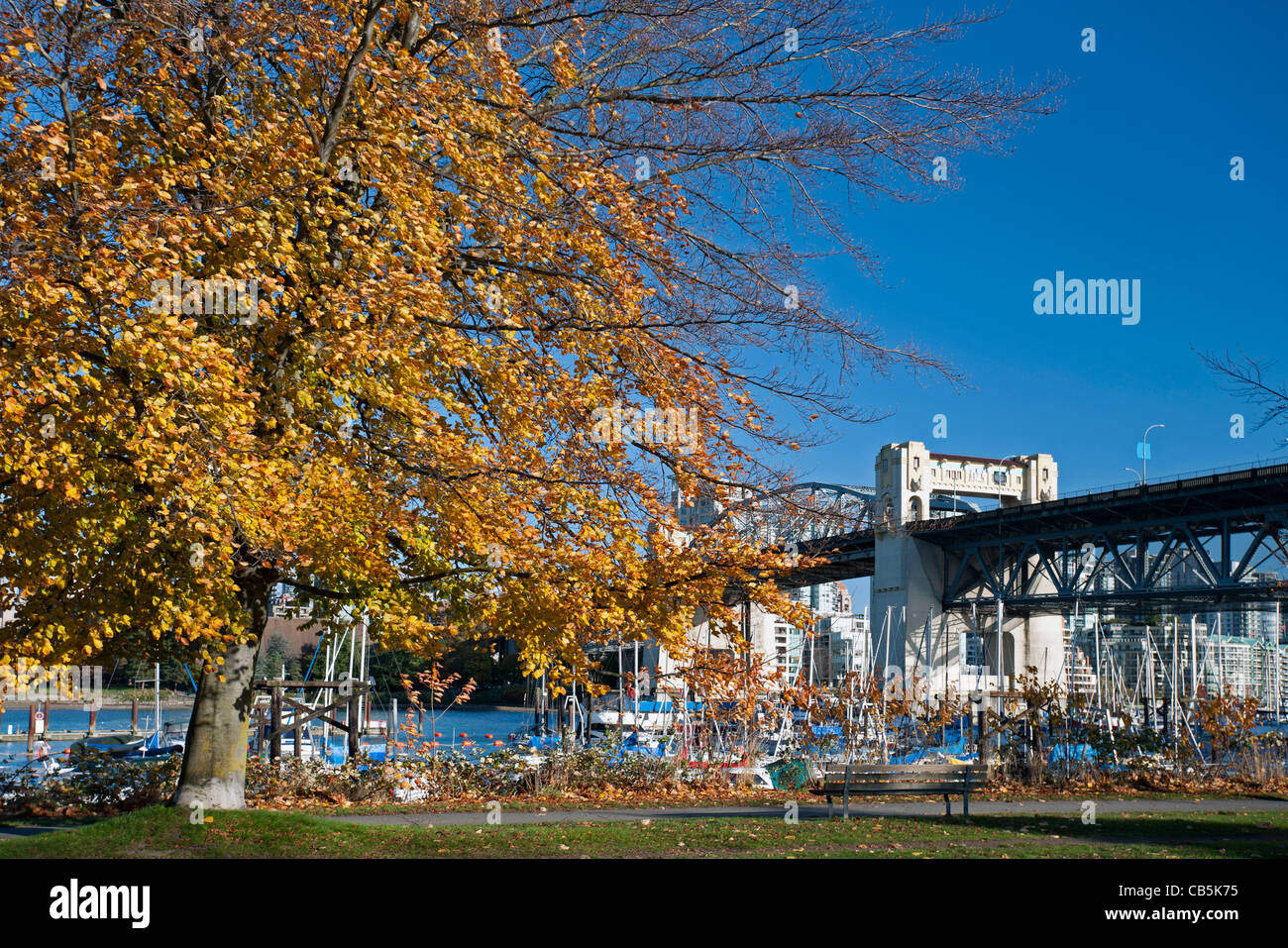 False Creek and Burrard Bridge in Vancouver Stock Photo - Alamy