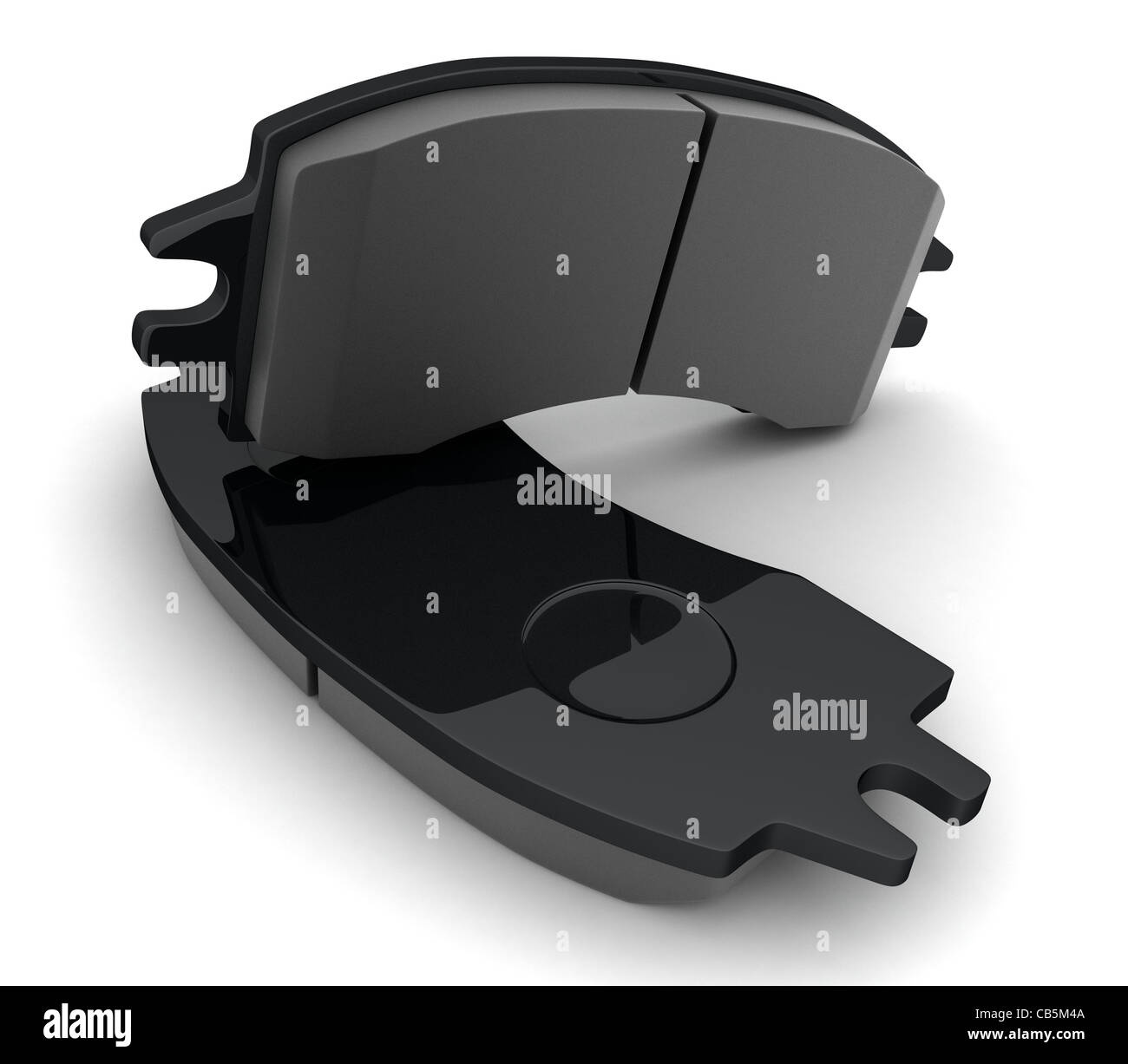 Brake pads on white background (done in 3d Stock Photo - Alamy
