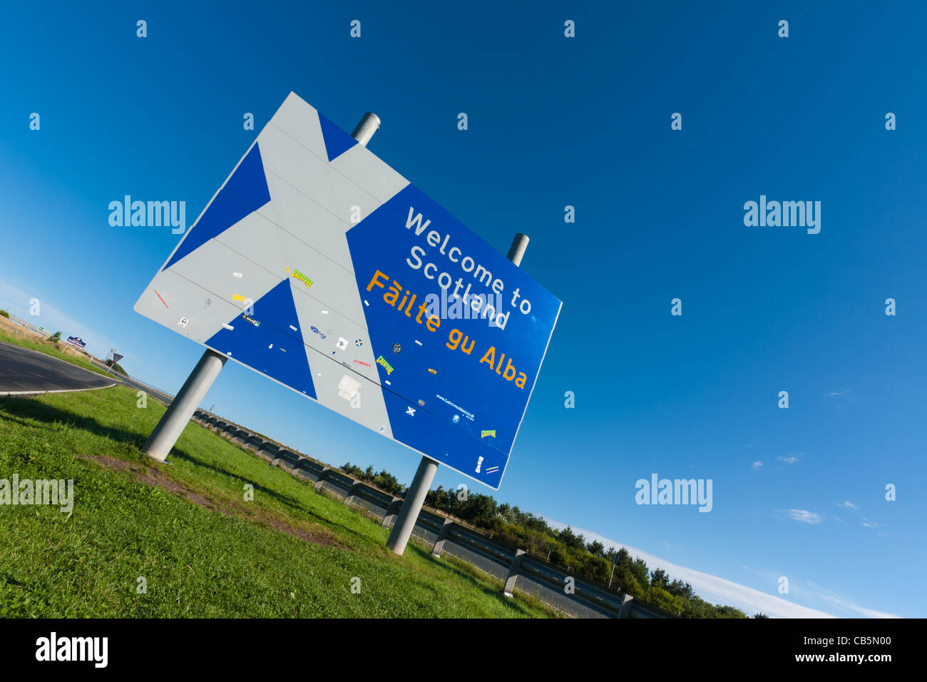 A1 road border hi-res stock photography and images - Alamy