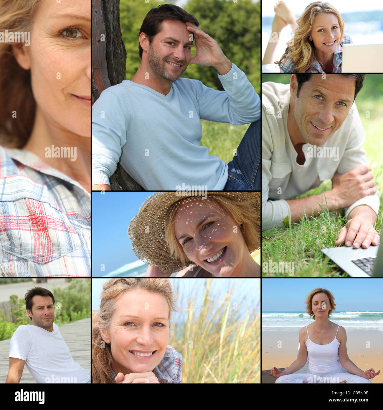 portraits of people relaxing Stock Photo - Alamy
