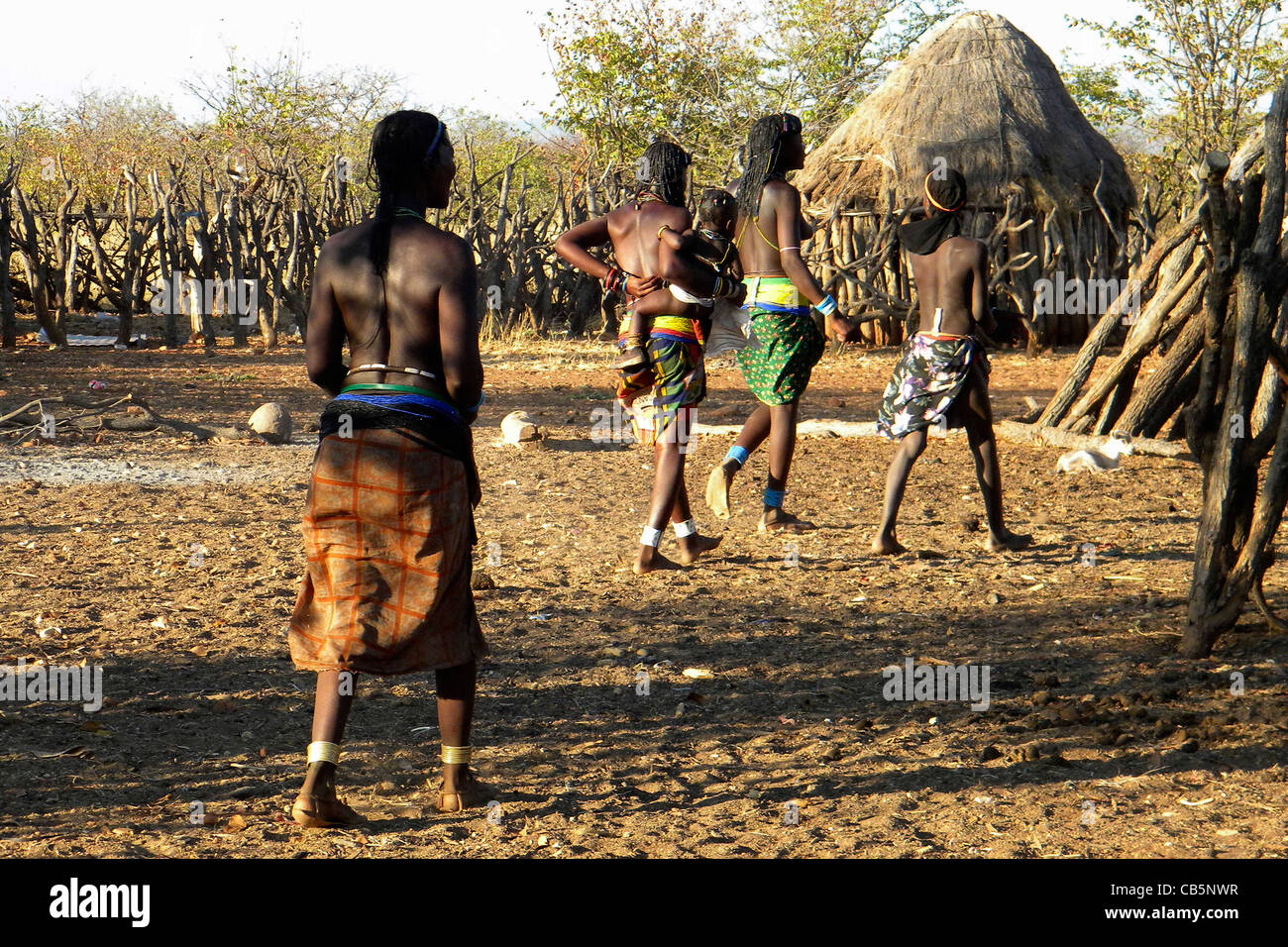 Mukawana tribe, Iona Park, Angola Stock Photo - Alamy