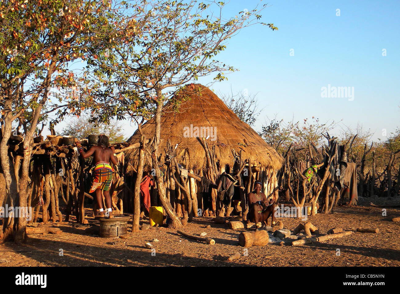 Mukawana tribe, Iona Park, Angola Stock Photo - Alamy