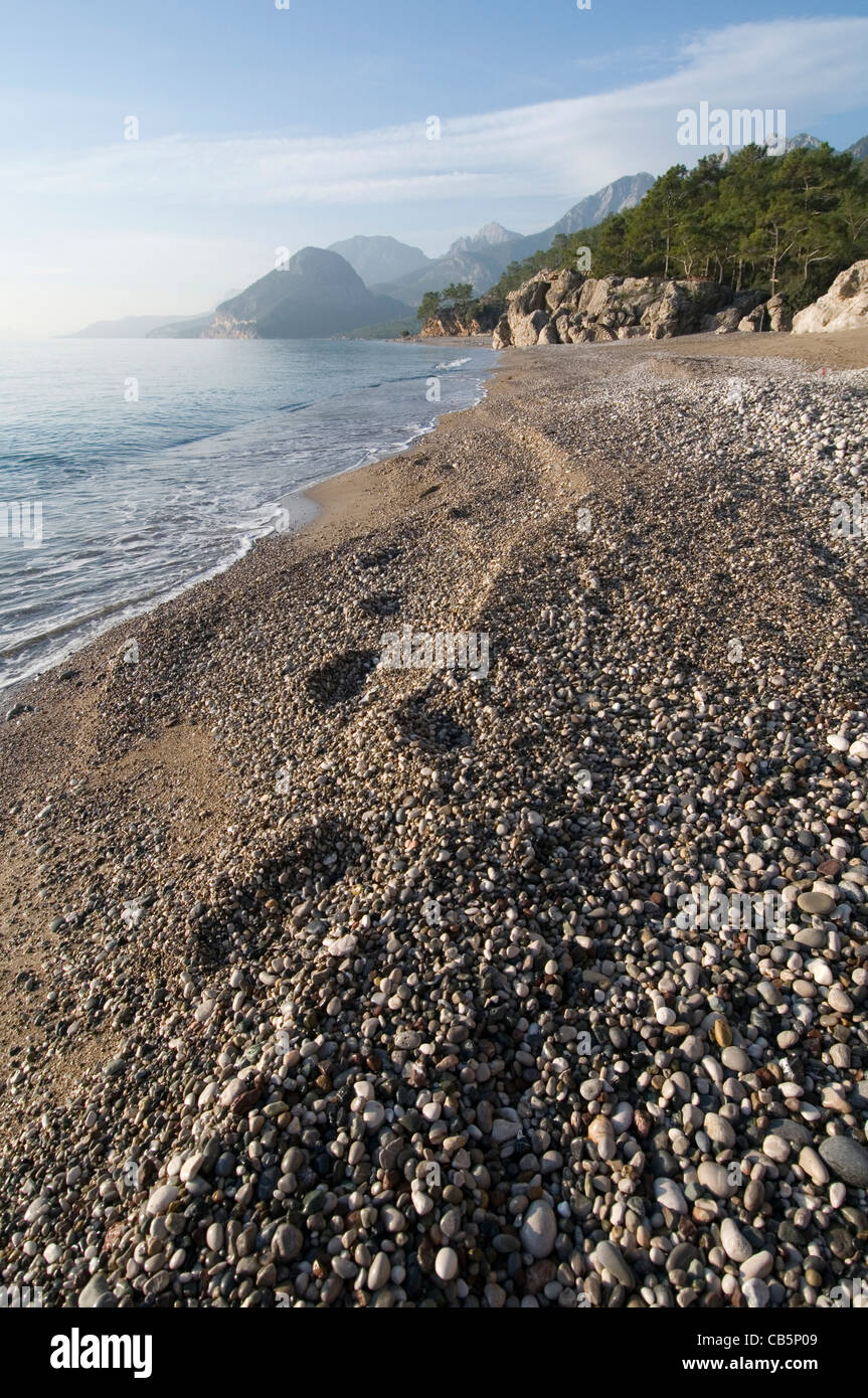 turkish beach beaches deserted turkey near antalya mediterranean sea ...