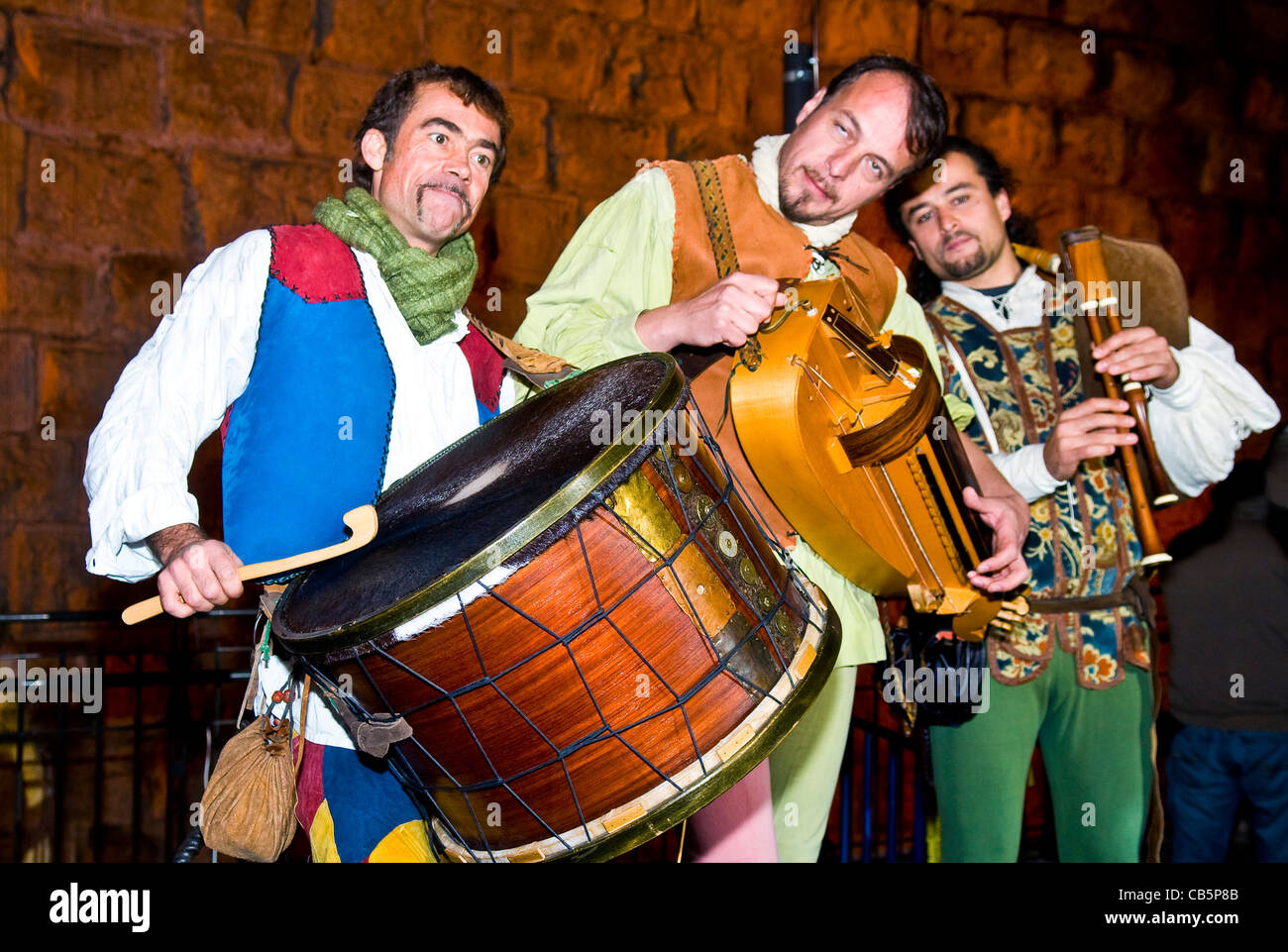Musicians performs in the annual medieval style knight festival held in ...