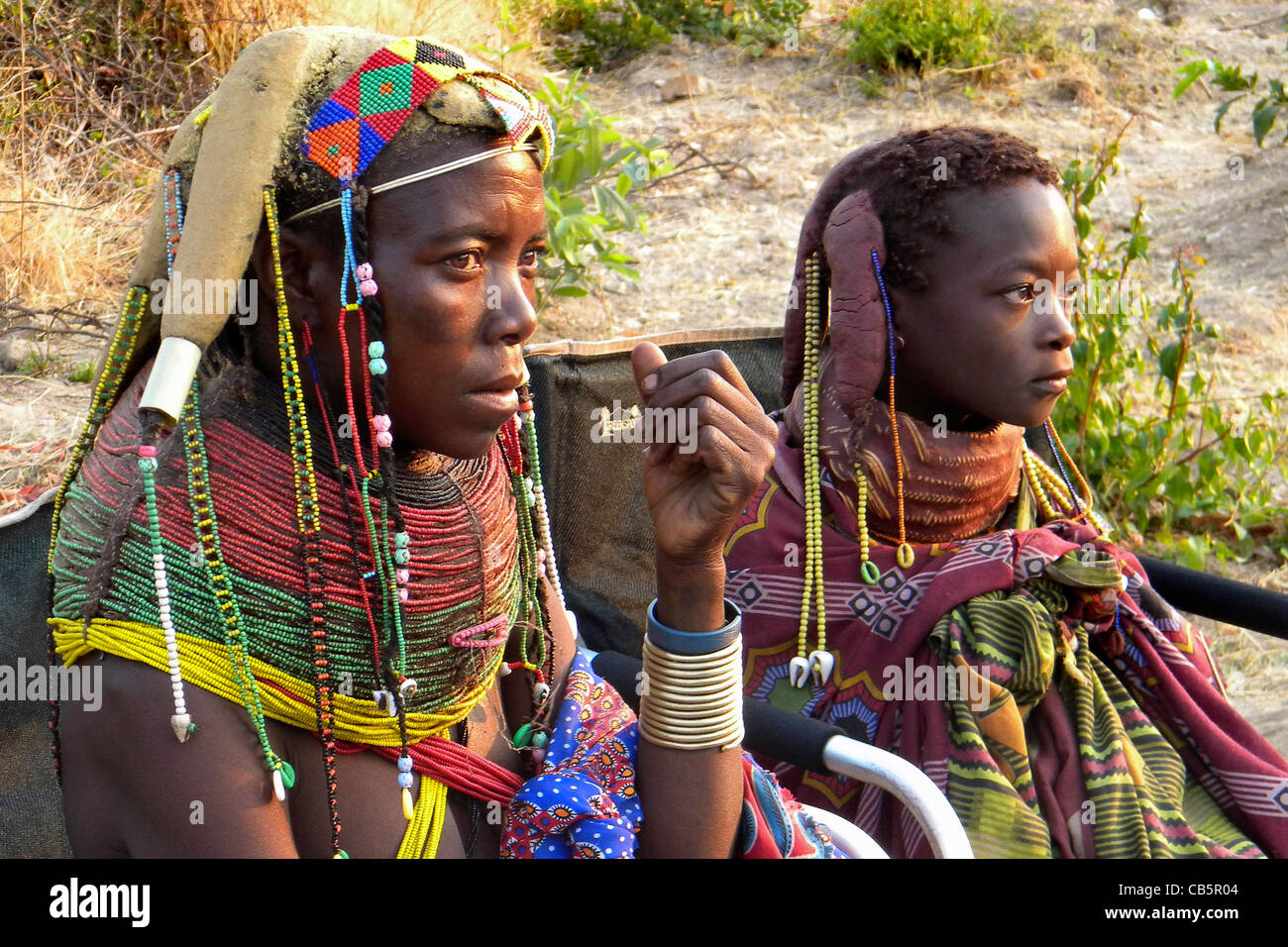Mumuila tribe, Hungueria, Angola Stock Photo - Alamy