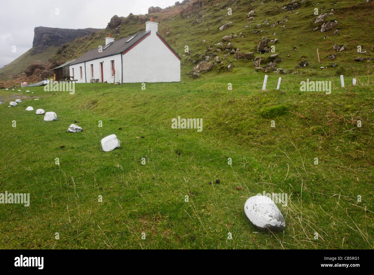 Bacca, a self-catering cottage at Gribun, Isle of Mull, Scotland Stock ...