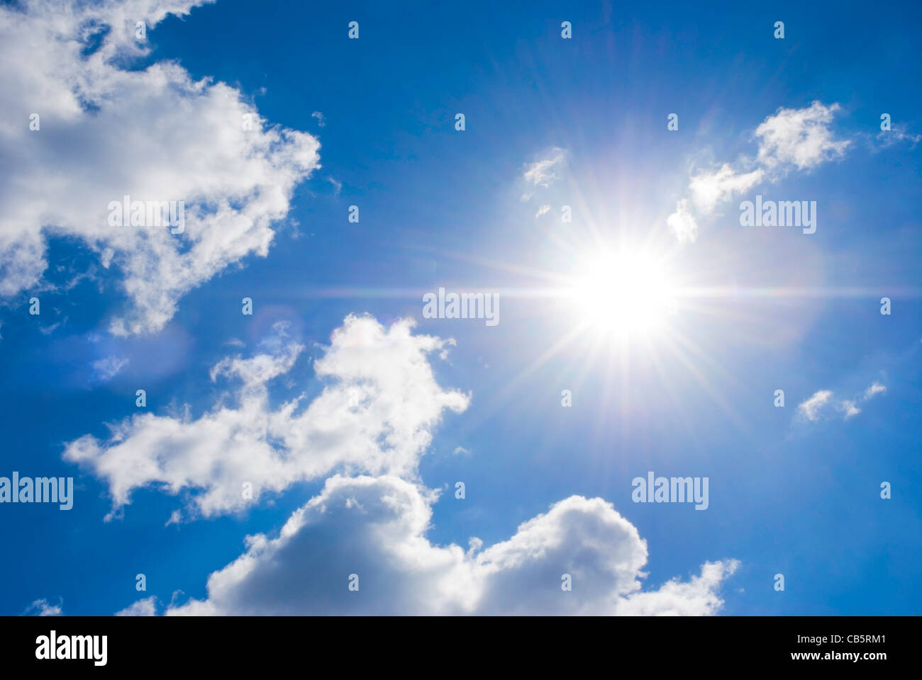 special lens flare f/x,focus point on the sun Stock Photo - Alamy