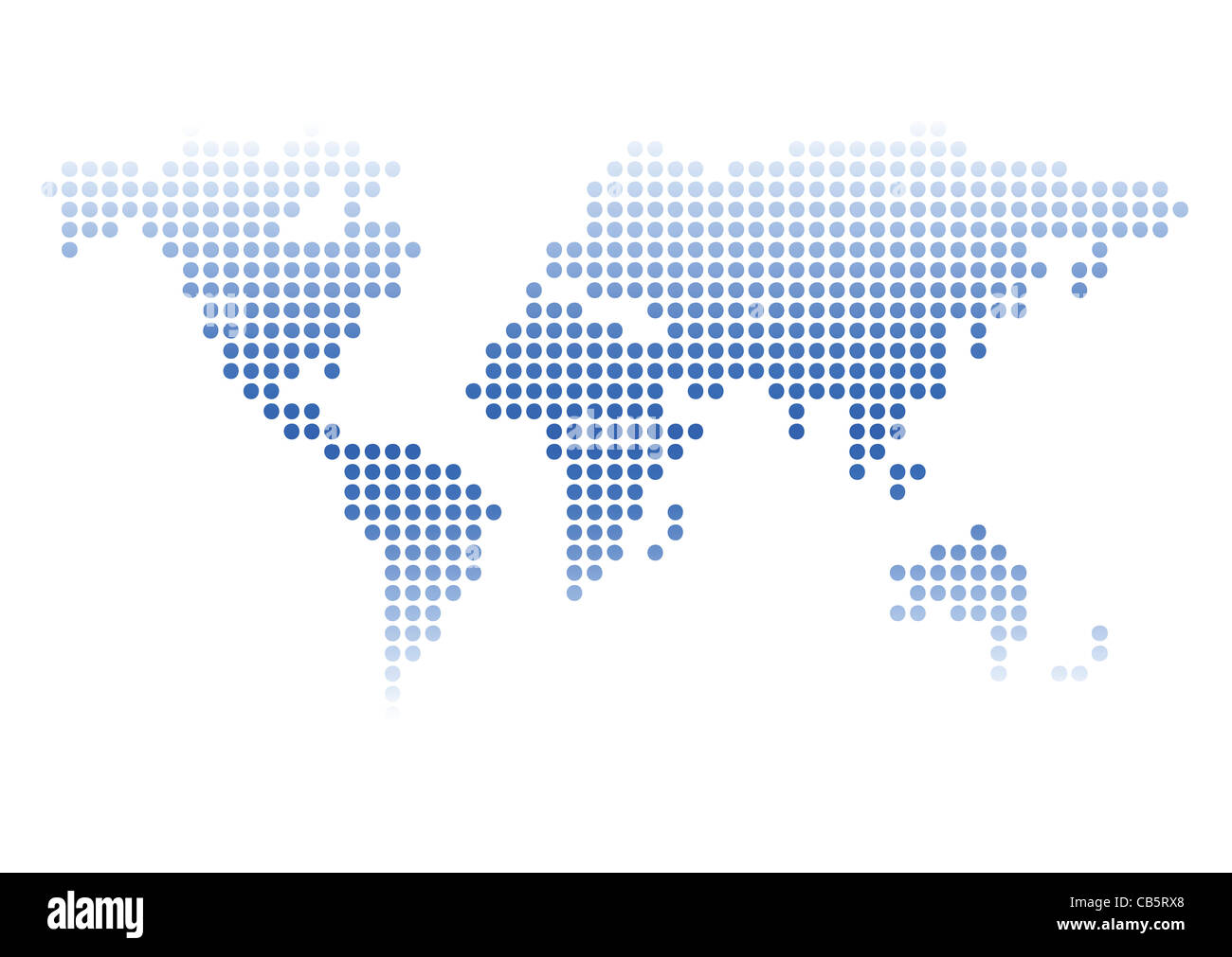 isolated abstract world-wide map, made form small circles Stock Photo ...