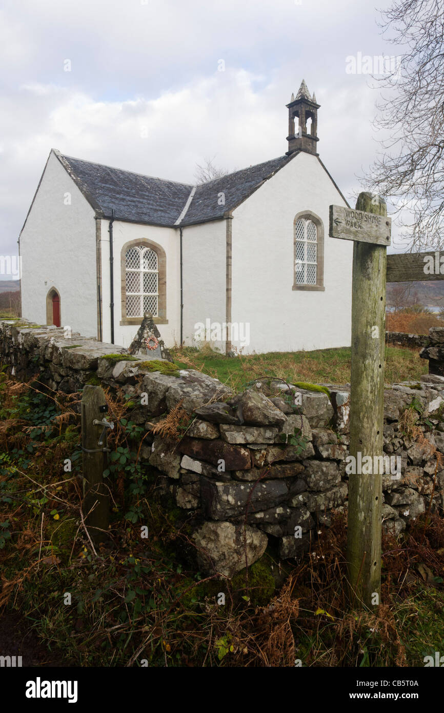 The Thomas Telford-designed church on Ulva, Isle of Mull, Scotland ...