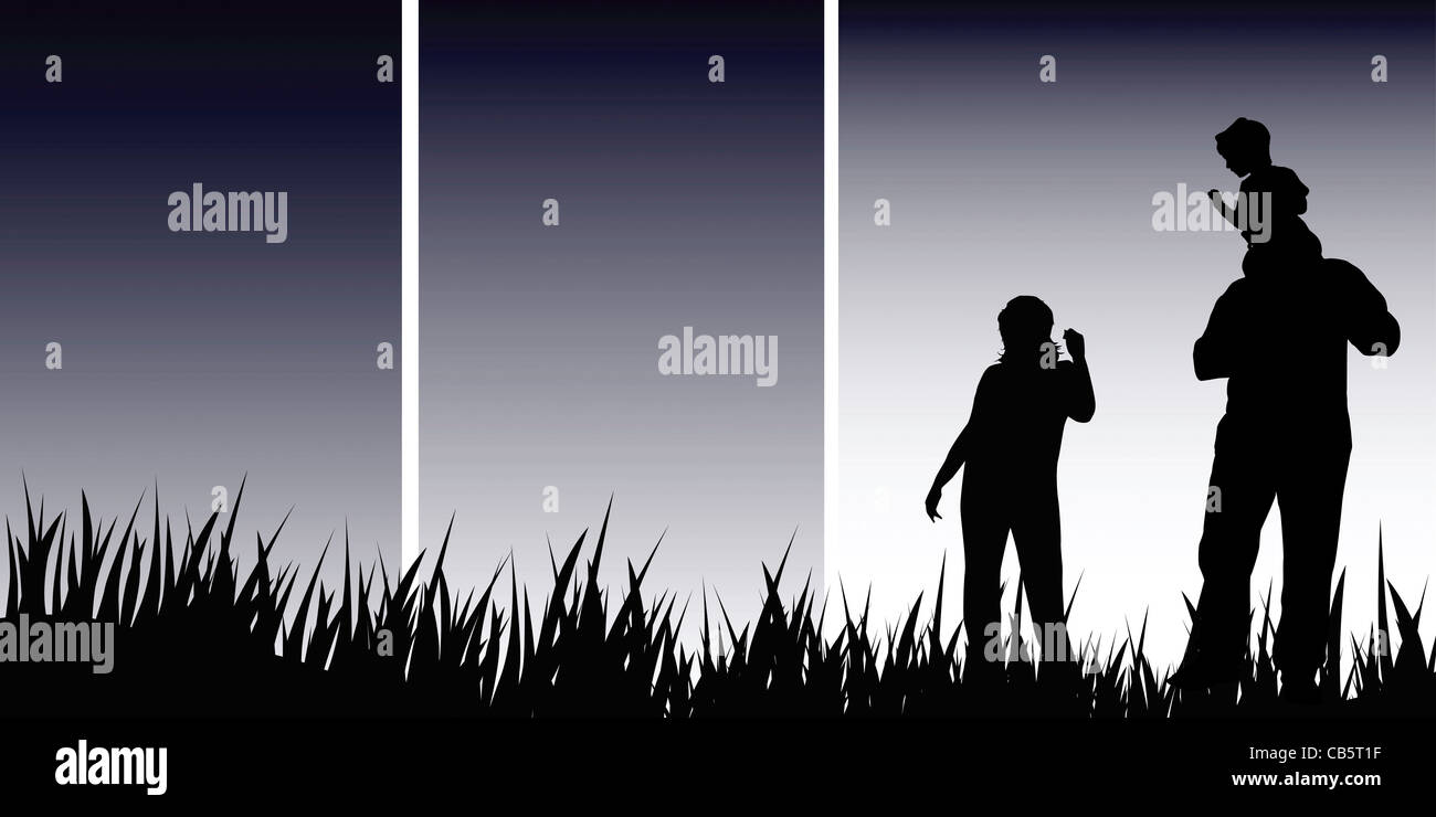 mather ,father and child Stock Photo - Alamy