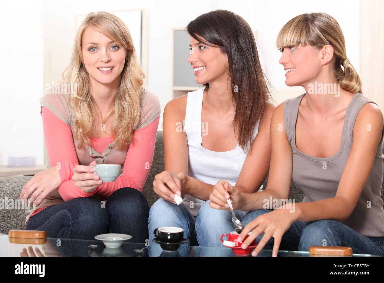 Women having a coffee Stock Photo - Alamy