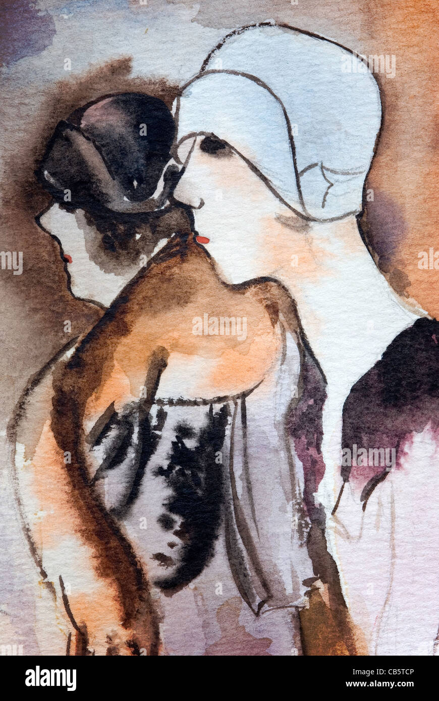 special toned ,retro style, painted by me Stock Photo - Alamy