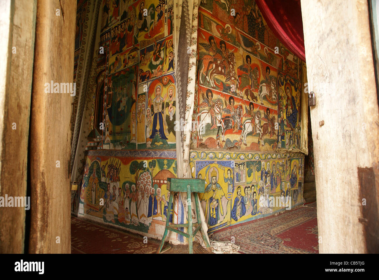 Ethiopia Lake Tana Zege Peninsula, Murals, in the Christian Church of ...