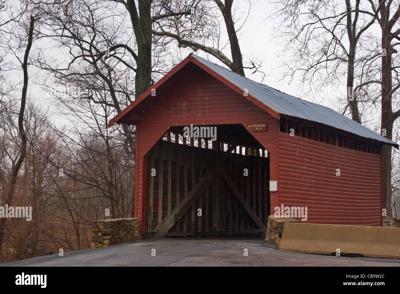 The Roddy Road Covered Bridge, Thurmont, Maryland Stock Photo - Alamy