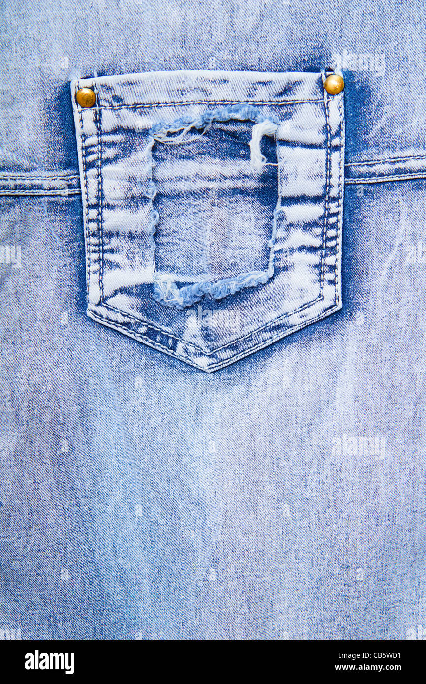 denim with a pocket. Background for design Stock Photo - Alamy