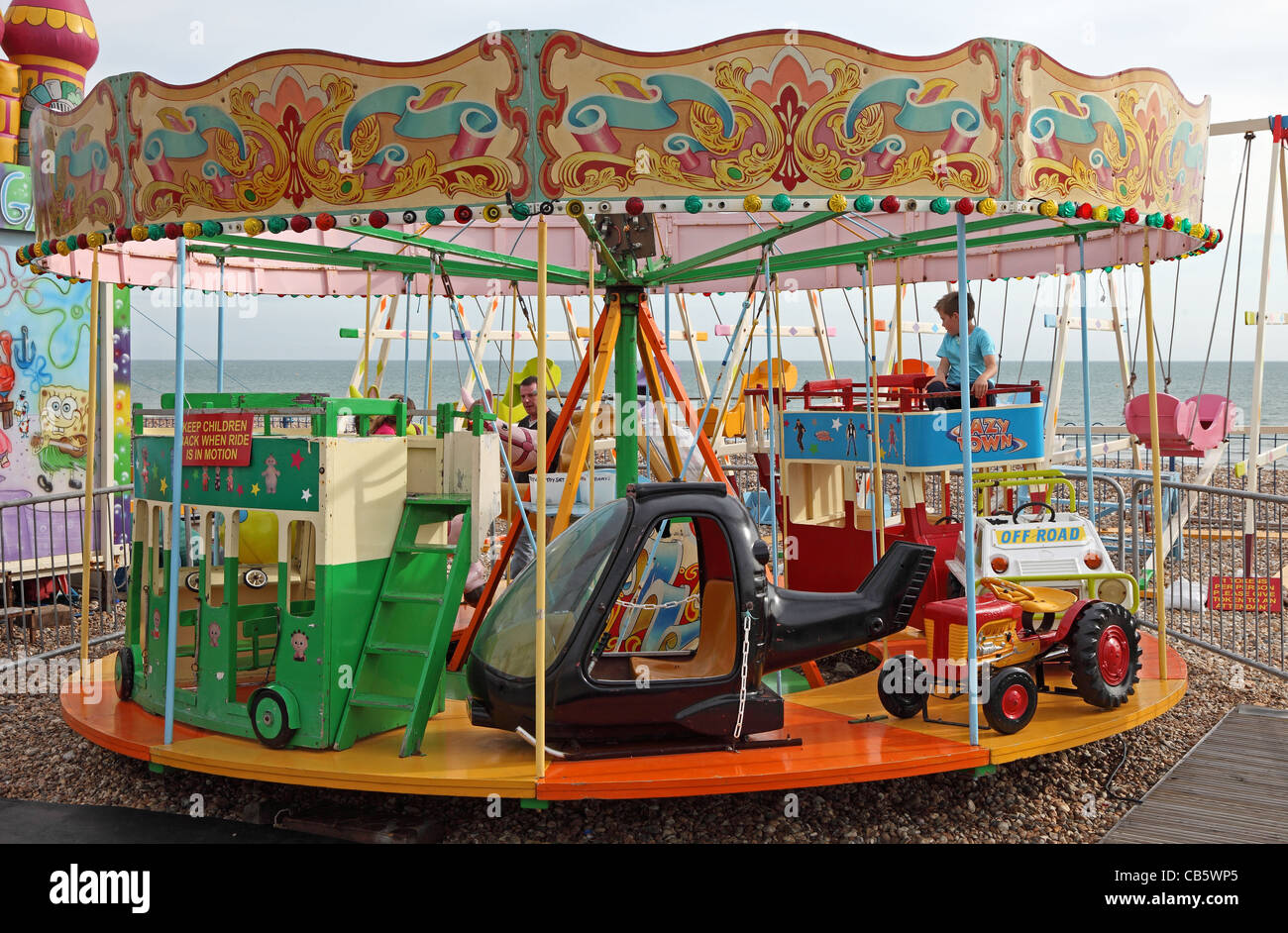 Childrens Fair Ground Bognor Regis West Sussex Stock Photo - Alamy