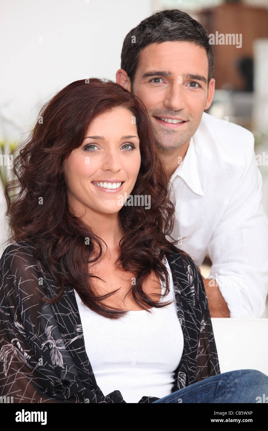 man and woman taking the pause Stock Photo - Alamy