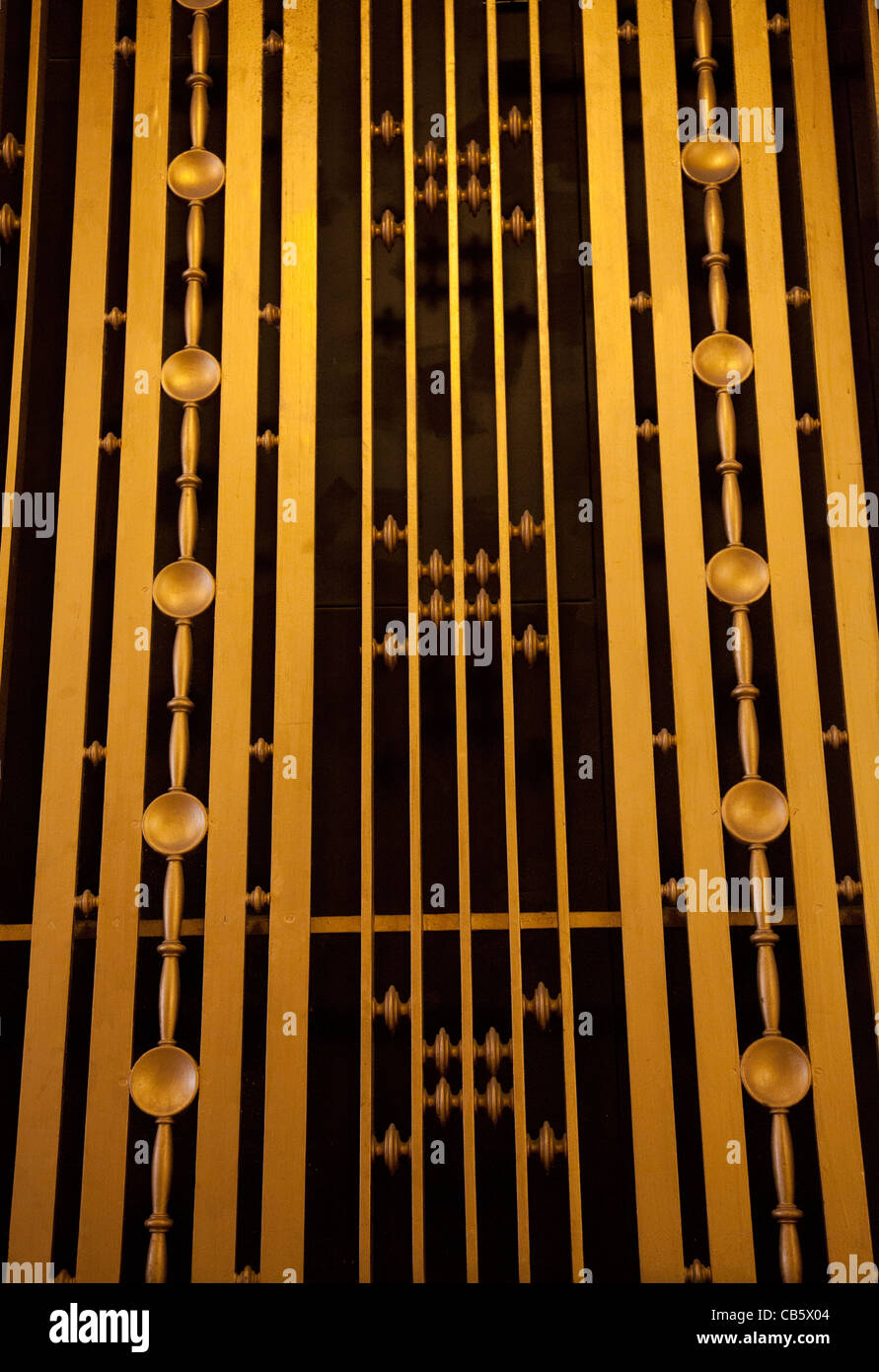 Deco Elevator Grill at British Museum Stock Photo - Alamy