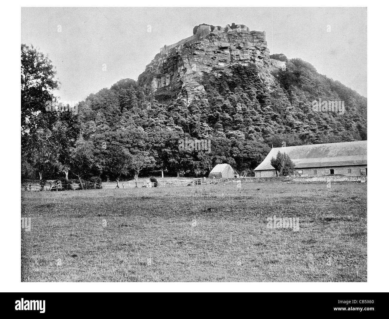 Beeston Castle Royal Beeston Cheshire England Crusade bailey English ...