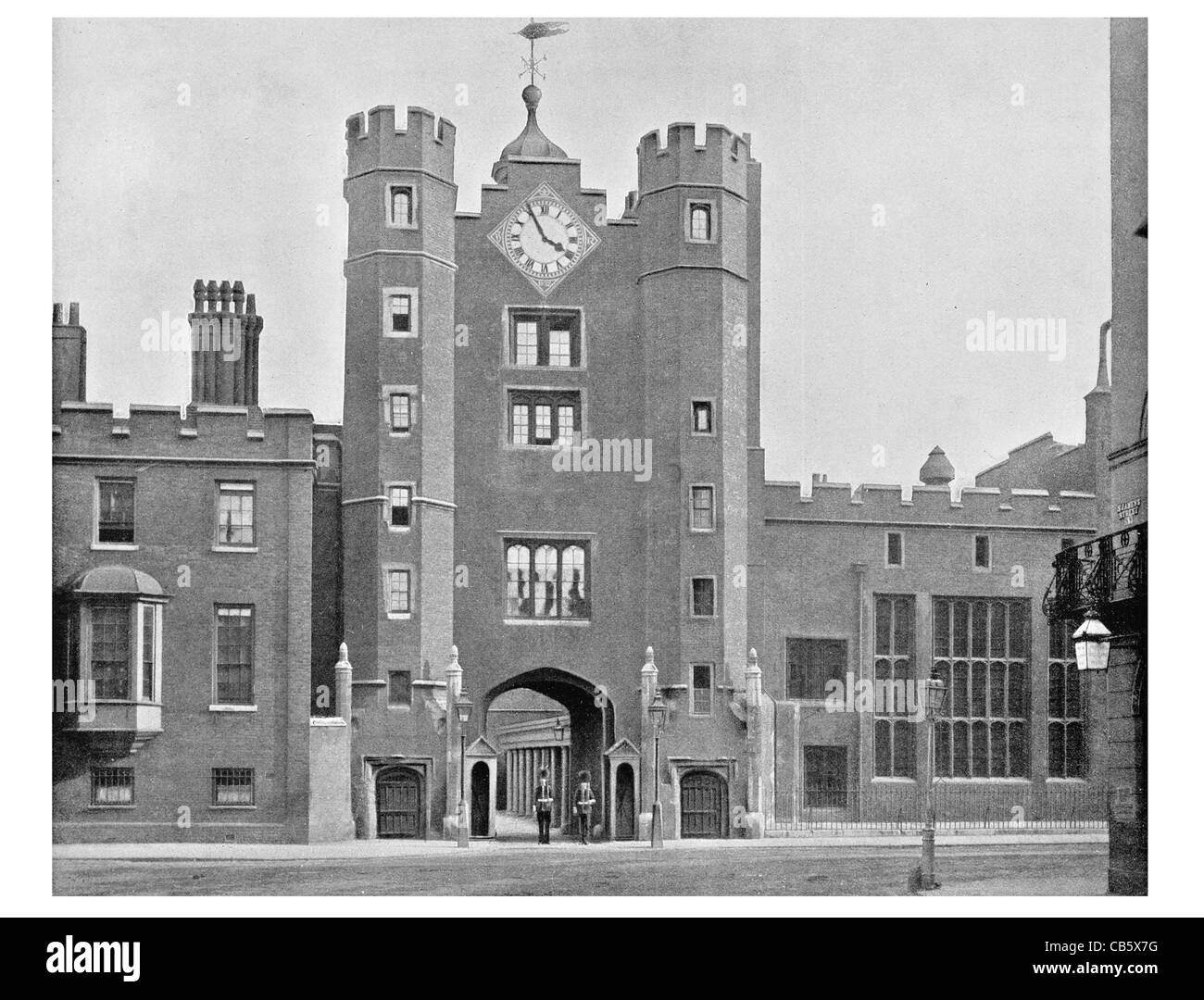 St. James's Palace Pall Mall red brick Tudor style London England Royal ...