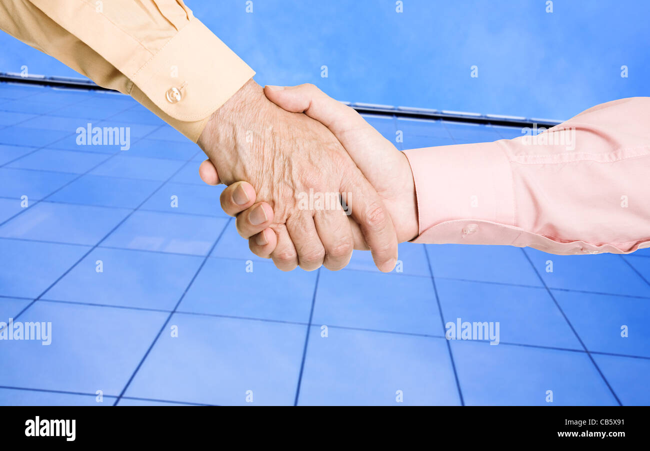 Abstract handshake hi-res stock photography and images - Alamy