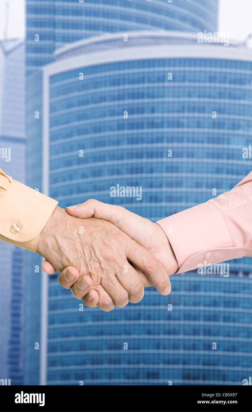 Abstract handshake hi-res stock photography and images - Alamy