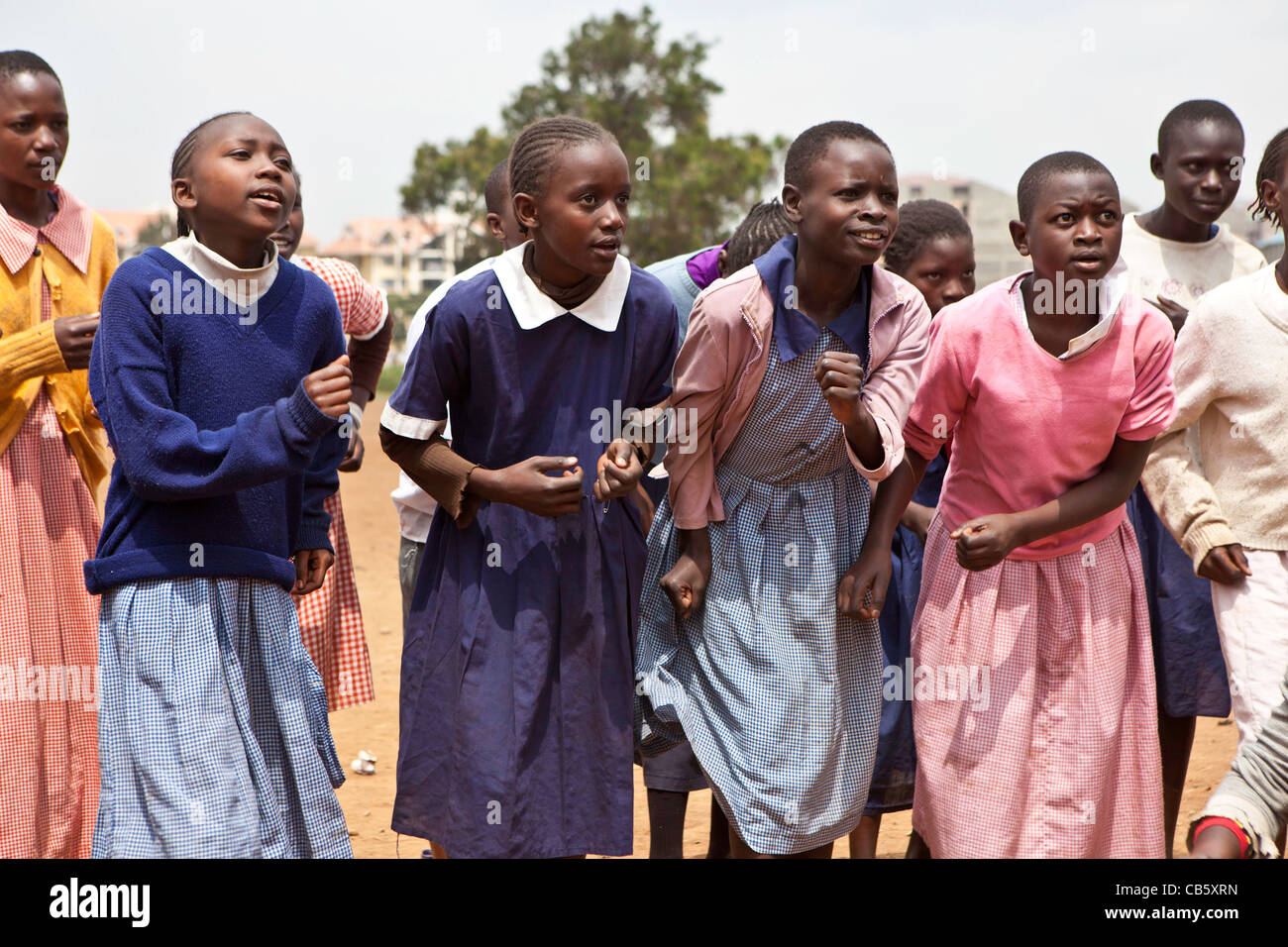 Children at Kibera School dance and tell stories. There are only 2 ...