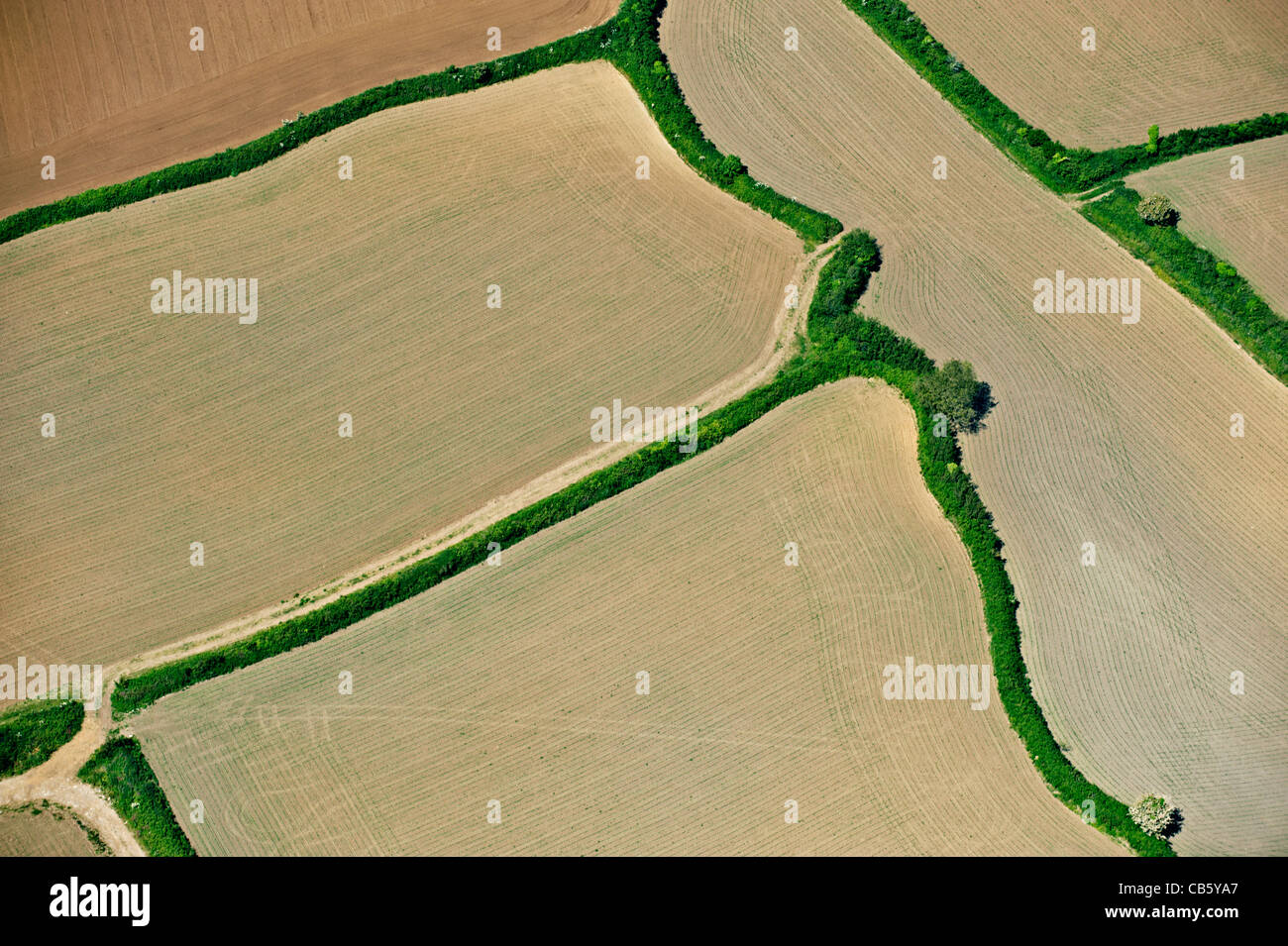 Aerial view countryside farming hi-res stock photography and images - Alamy