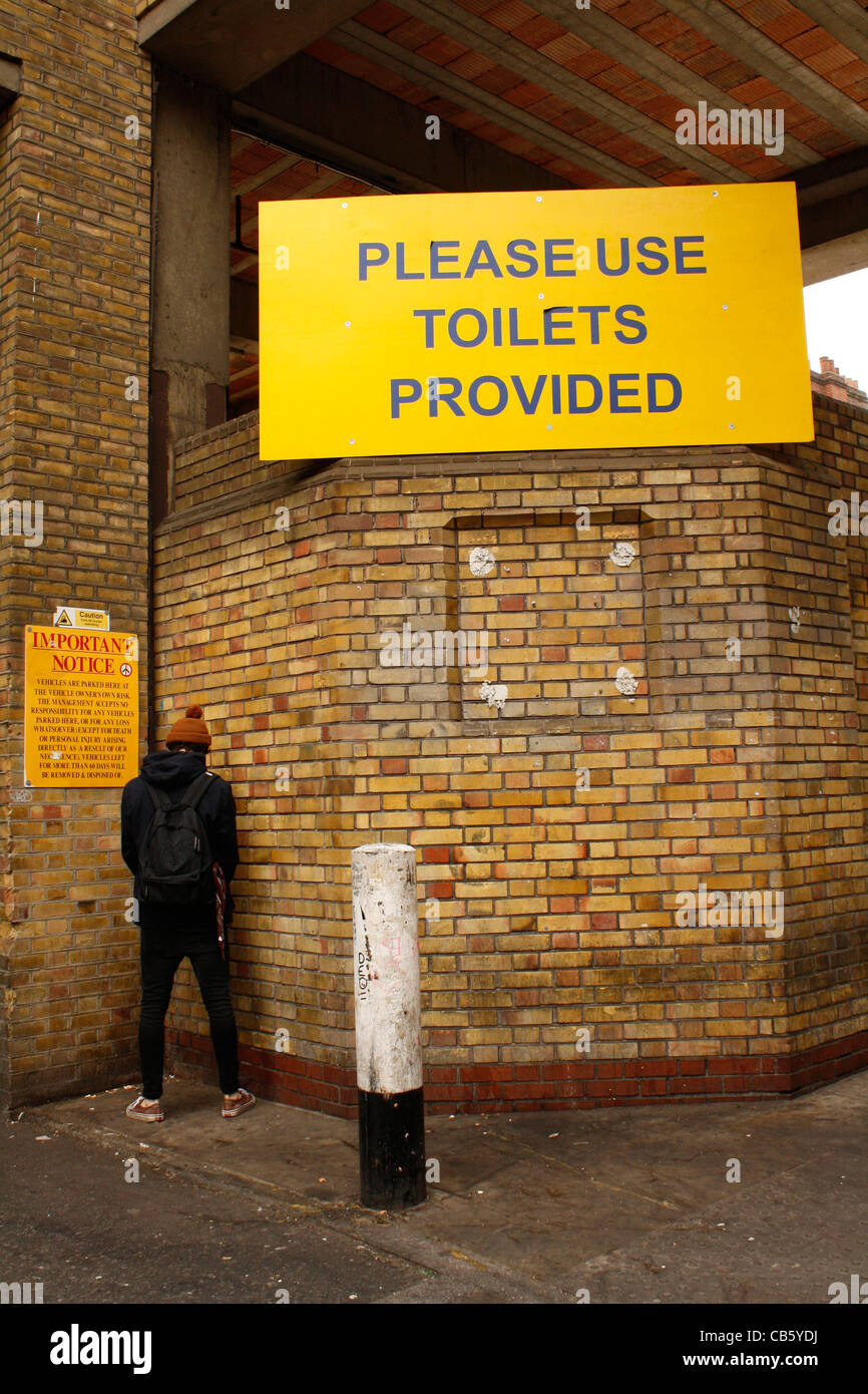 Ignoring obvious signs in London, England Stock Photo - Alamy